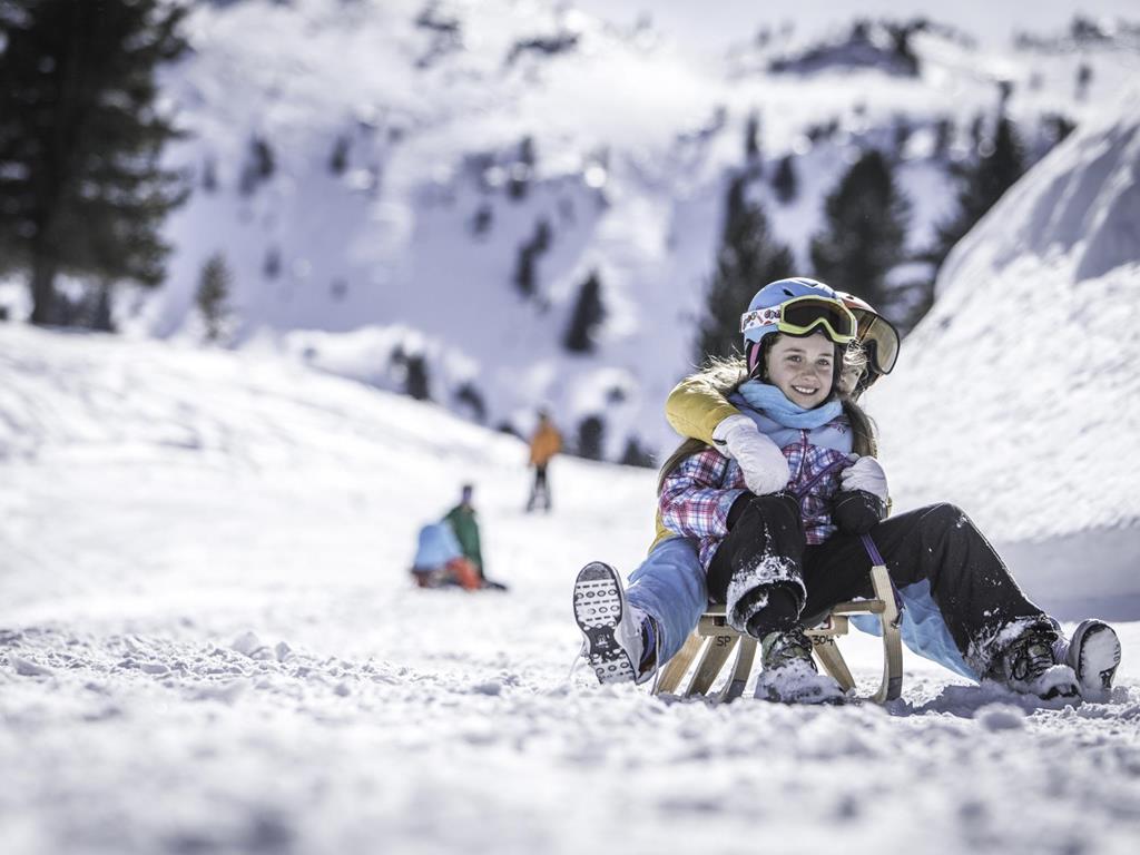 Longest sled run in all South Tyrol, Italy