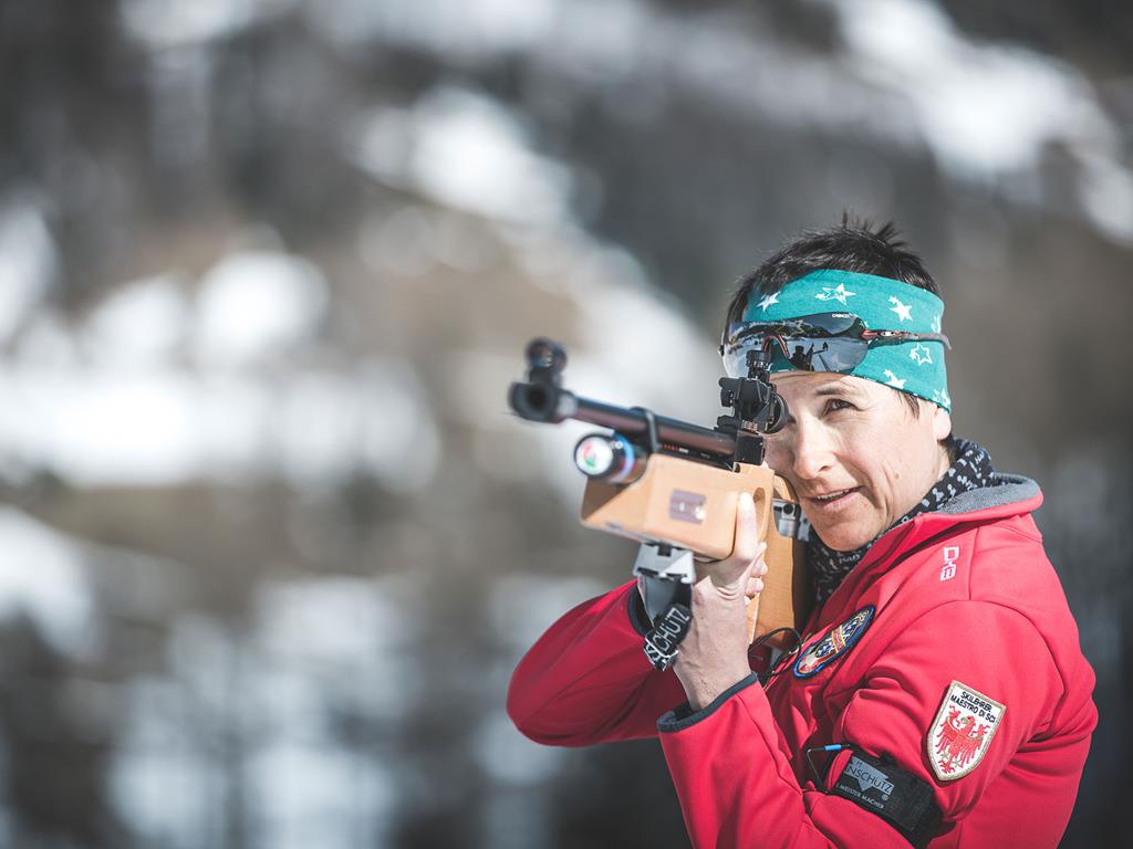 Biathlon-Trainingszentrum in Rein in Taufers, Südtirol - Italien
